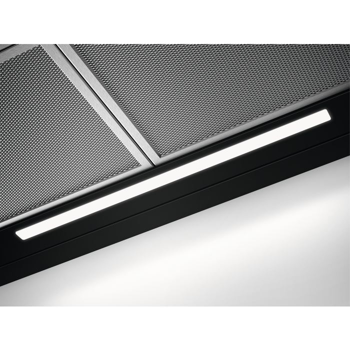 5000 Extractor / 5000 Flachschirmhaube / 90 cm / Schwarz Einbau ...